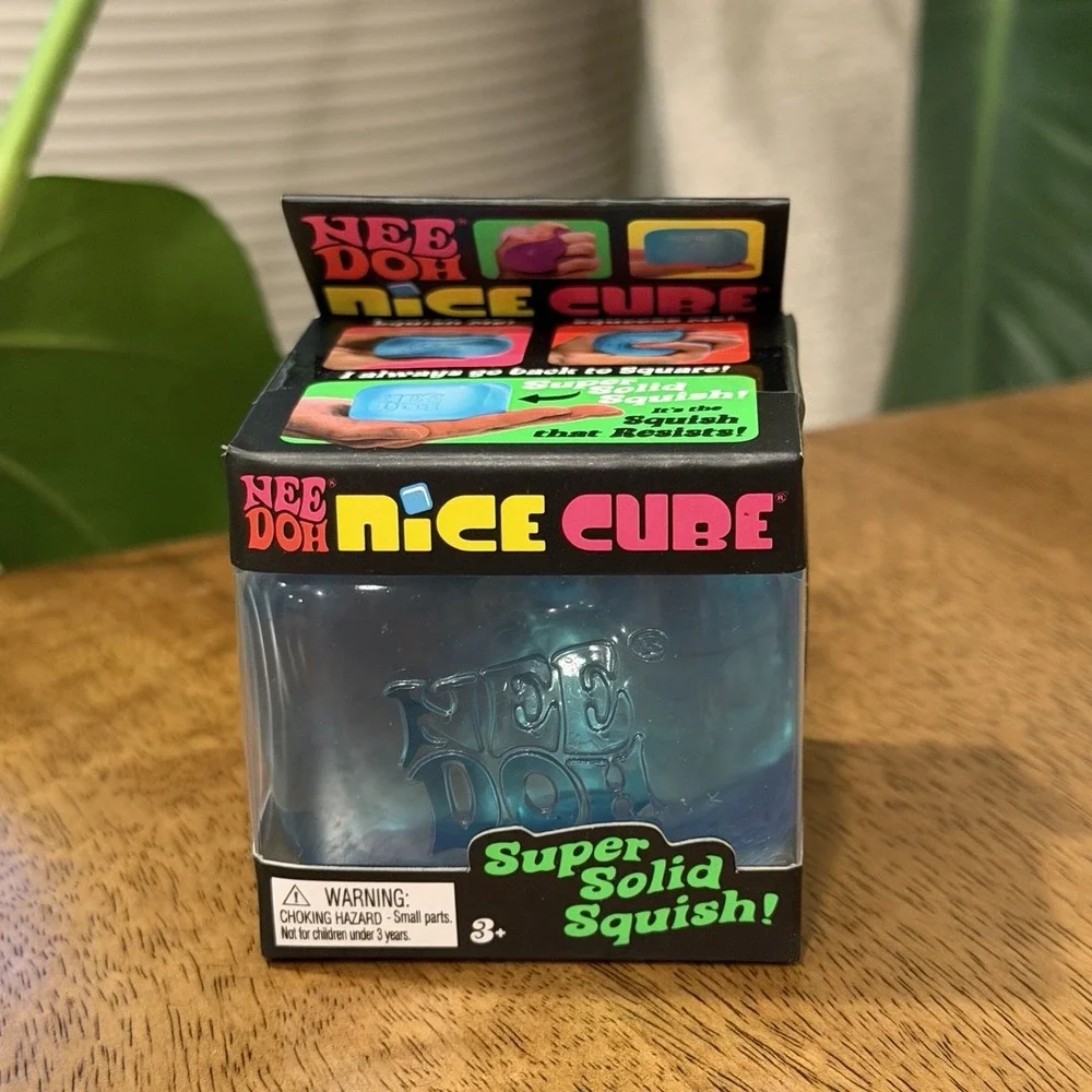 Toys | Nee Doh Needoh Nice Cube Blue Ice Super Solid Squish Authentic ...